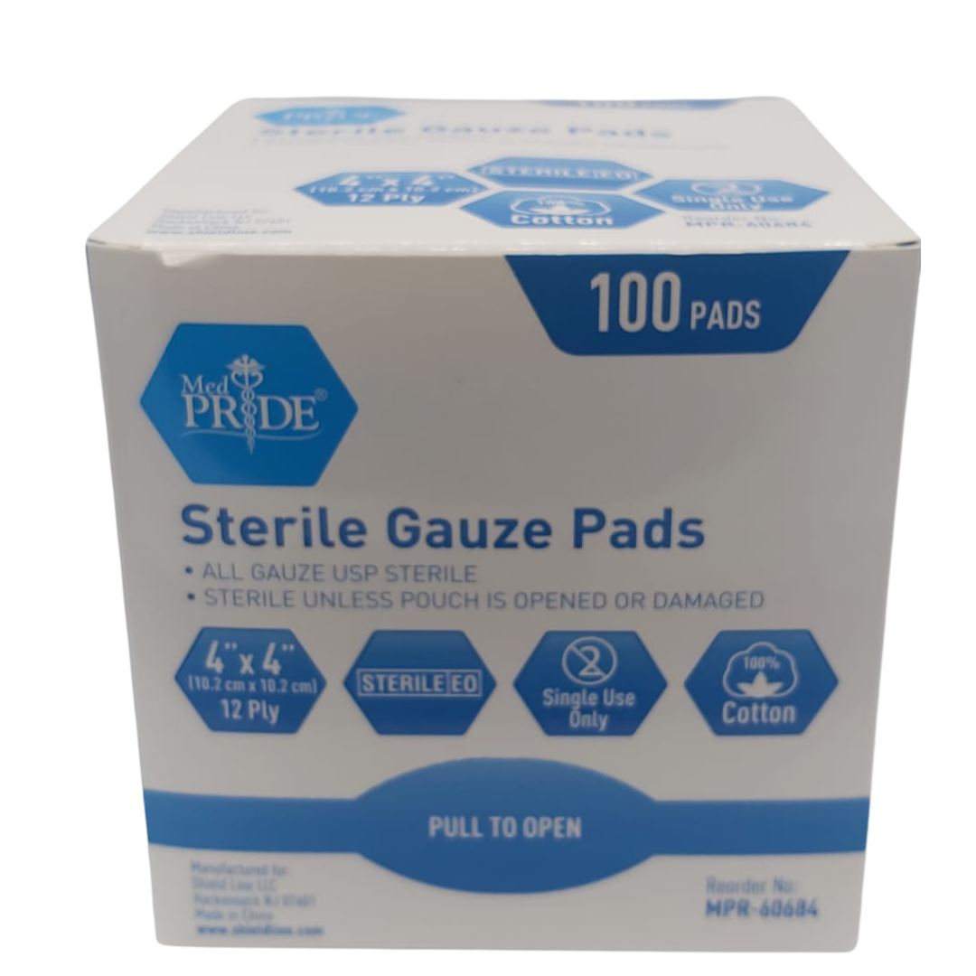 Caja de 100 Gasas Estériles Tamaño 4x4 – Suplimedic Panama